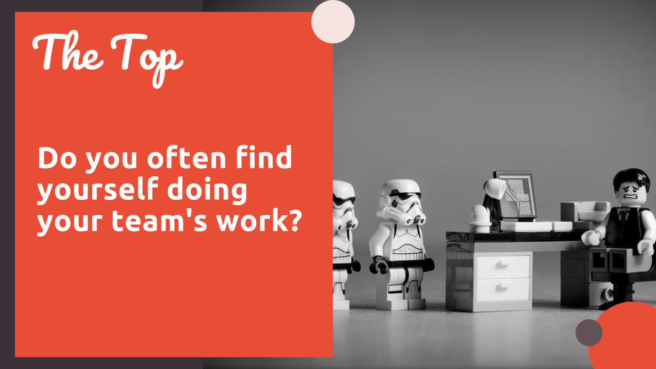 Do you often find yourself doing your team's work? - Risely