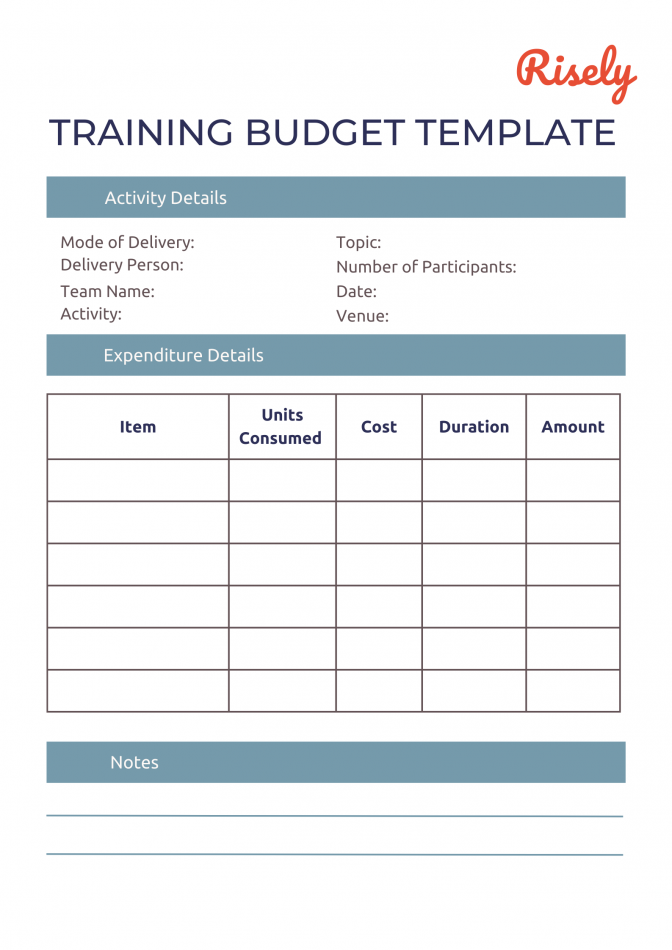 How to Create Effective Training Budgets? Free Template - Risely