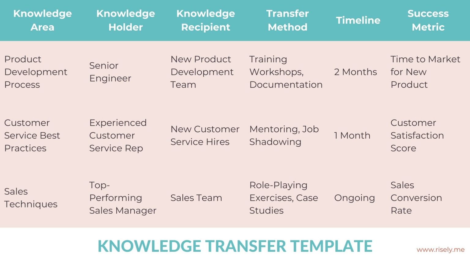 How to Craft a Winning Knowledge Transfer Plan? - Risely