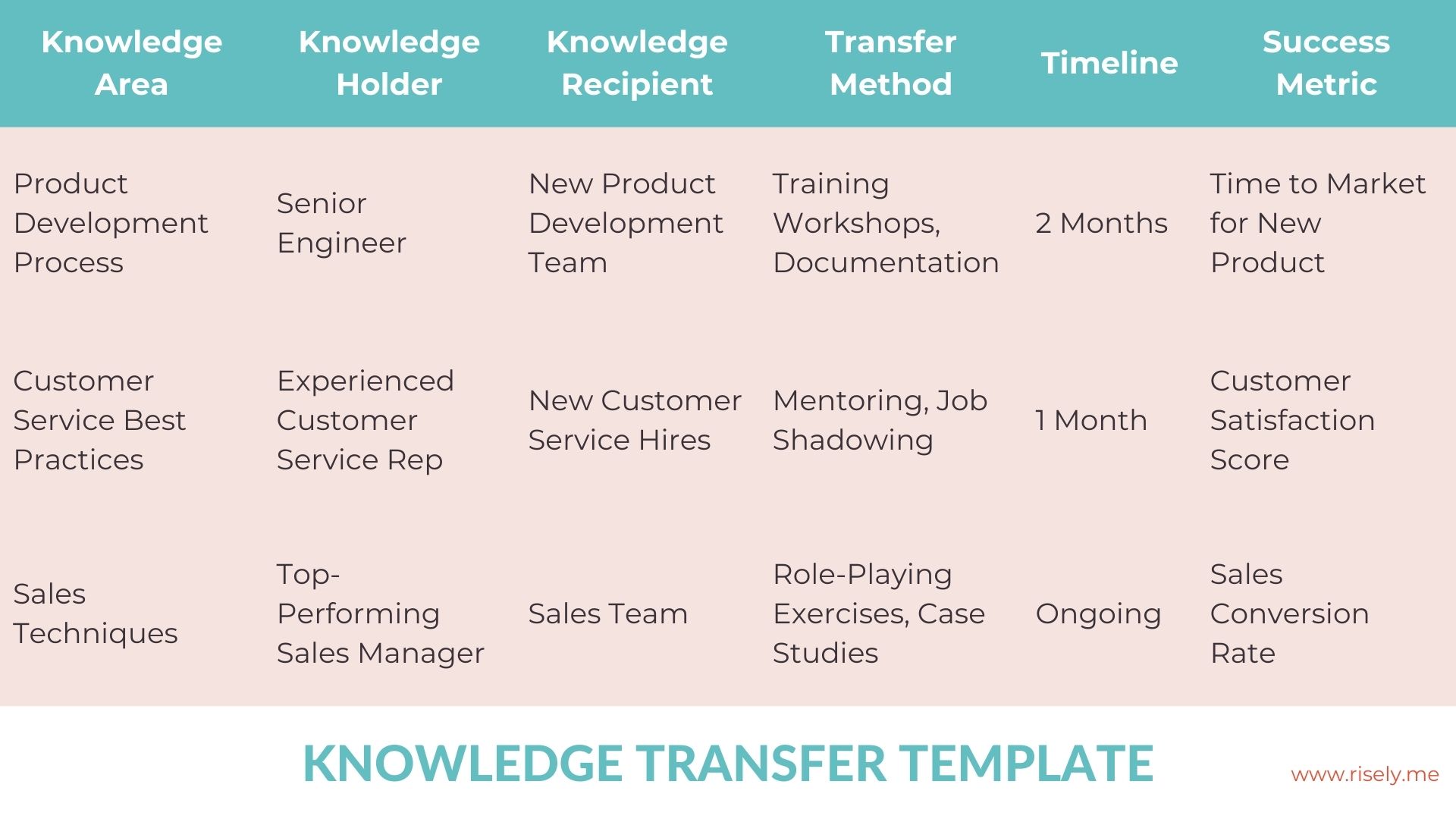 How to Craft a Winning Knowledge Transfer Plan? - Risely